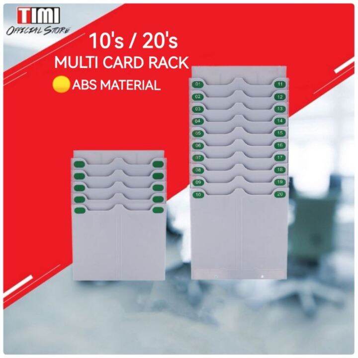 Punch Card Rack 10Sot 20Slot | Punch Card Holder | Punch Card Rack For ...
