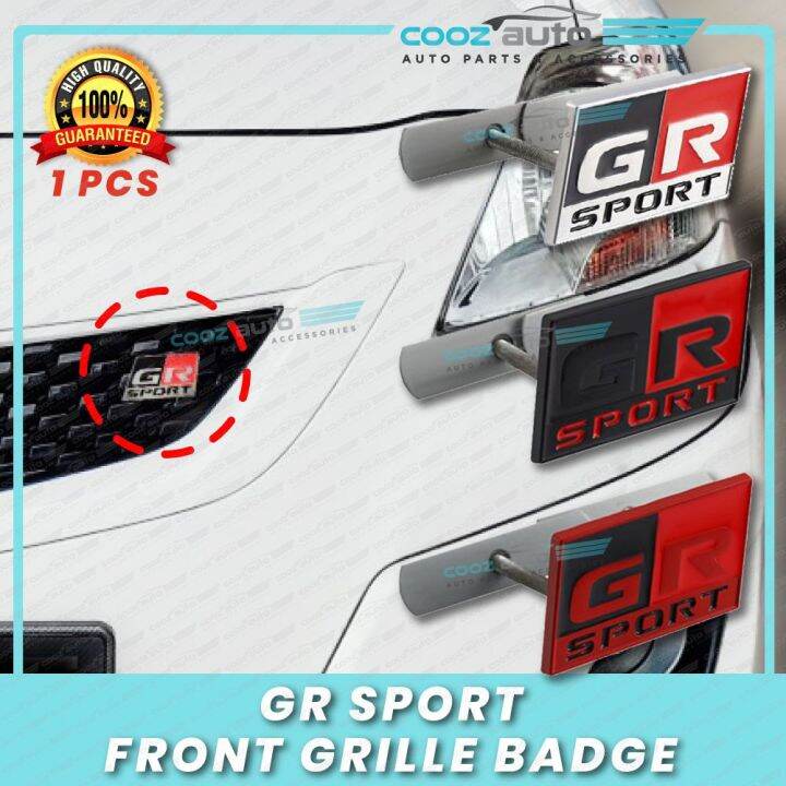 Universal Car GR SPORT Grill Racing Sport Logo Emblem Badge Decal Front ...