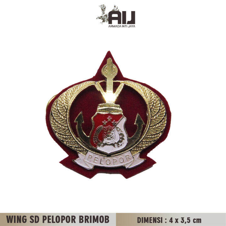 Aksesoris Brevet Perwira Keren - Wing SD Pelopor Brimob | Lazada Indonesia