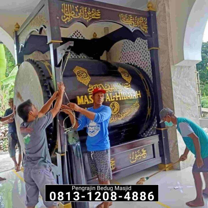 Bedug Masjid Besar Beduk Masjid Kayu Jati Kulit Sapi Kulit Kerbau set ...