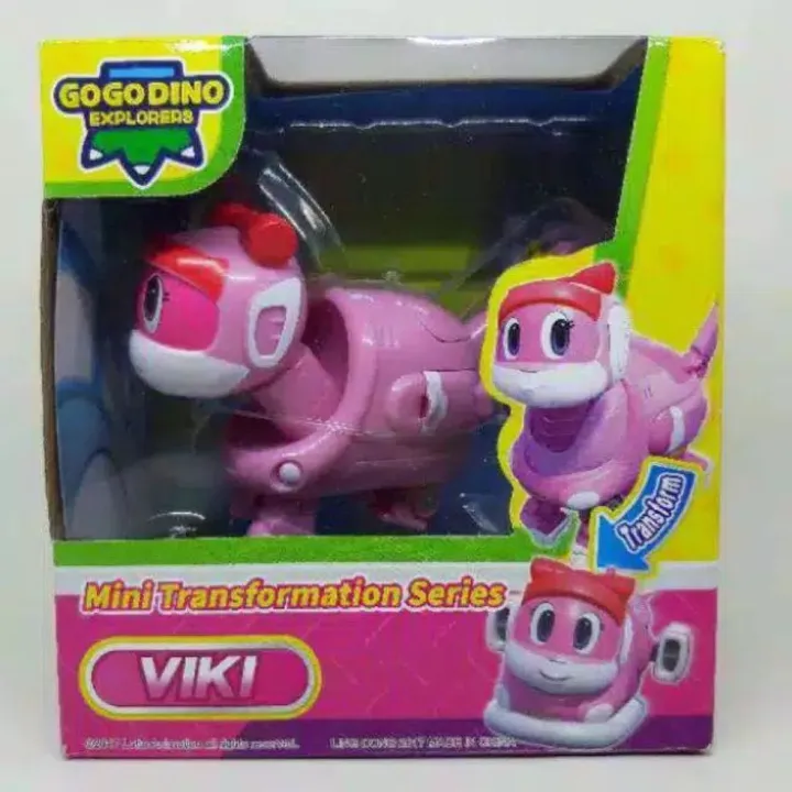 mainan Gogo Dino Viki pink bisa berubah ya | Lazada Indonesia