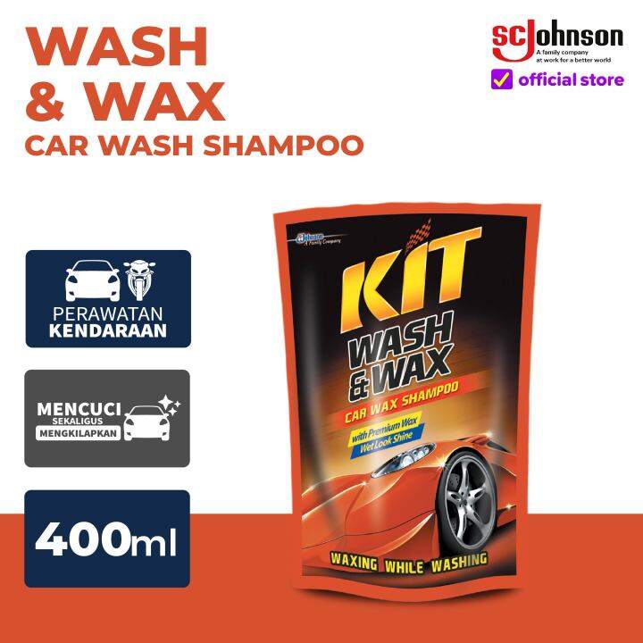 KIT Wash & Wax Shampoo Mobil - Refill 400mL | Lazada Indonesia