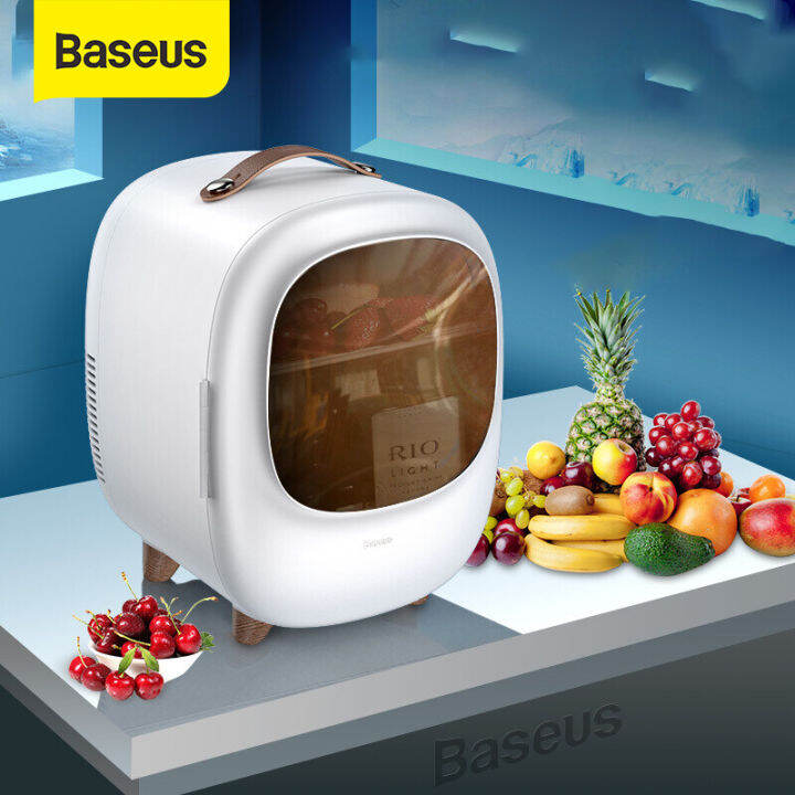 BASEUS 8L Mini Fridge Portable Fridge Zero Space Single Door Cooler ...