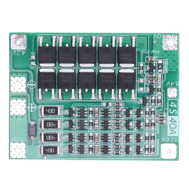 4S 40A Li-Ion Lithium Battery 18650 Charger Pcb Bms Protection Board with Balance for Drill ...