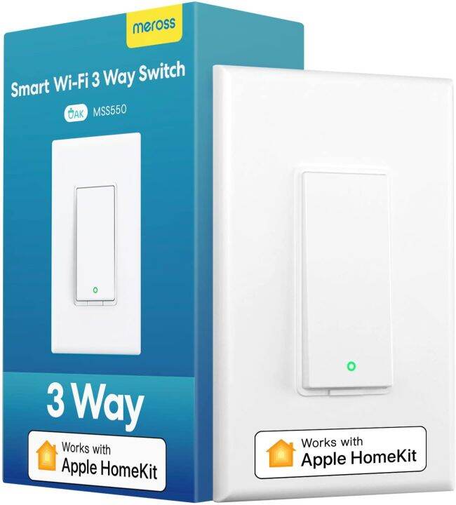 Meross Smart 3 way Switch US Version Wall Panel Switch with Remote ...