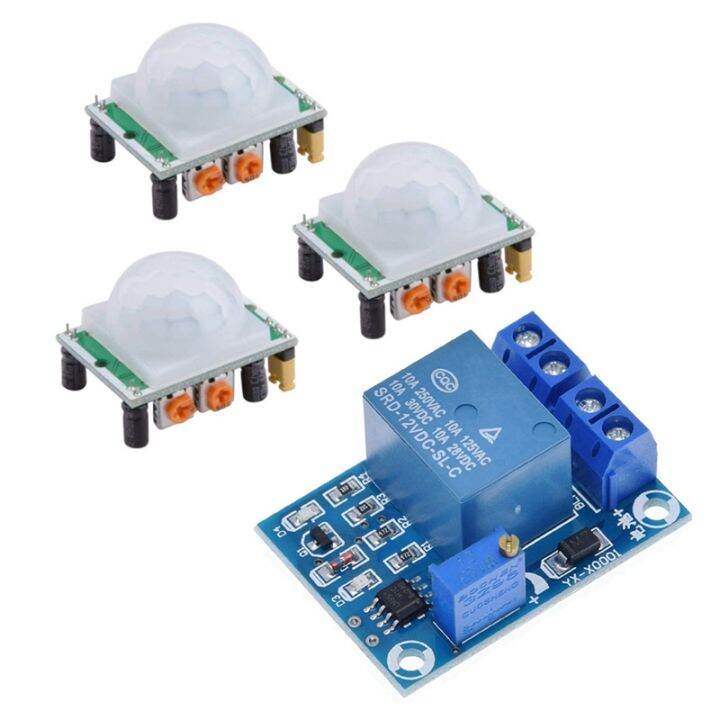 3Pcs for HC-SR501 Infrared PIR Motion Sensor Detector Module & 1x YX ...