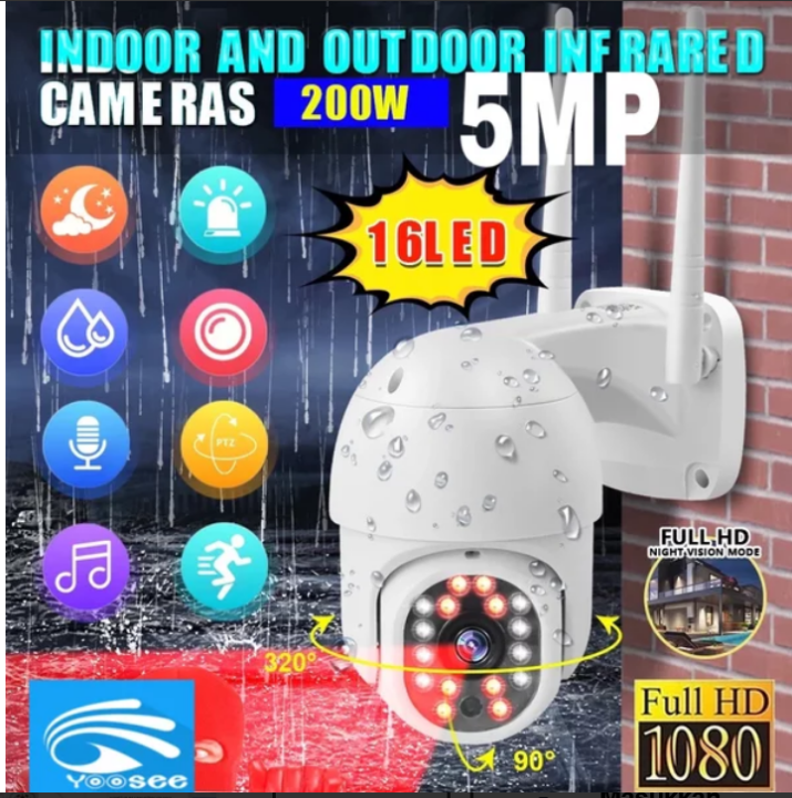 Ip Camera Cctv PTZ Wirelesse Yoosee Ip Cctv Wifi Outdoor lensa kamera ...