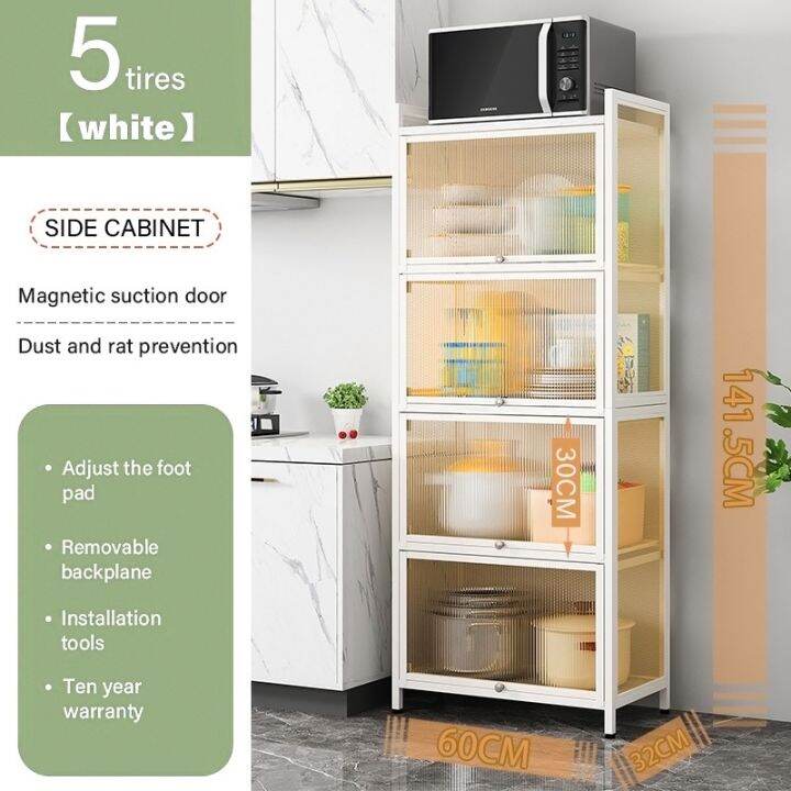 【NEW】2/3/4/5 Multi-layer Kitchen Rack Steel Cupboards Microwave Oven ...