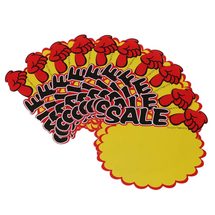 Supermarket Sale Promotion Advertising Sign Price Tags POP Paper 10 Pcs ...