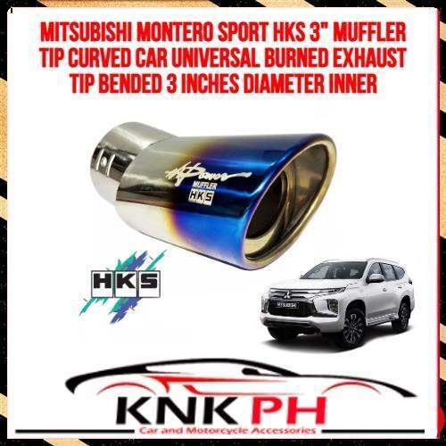 Mitsubishi Montero Sport HKS 3 MUFFLER TIP Curved Car Universal Burned ...