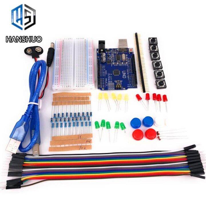 starter kit 13 in 1 kit Starter Kit mini Breadboard LED wire button for ...