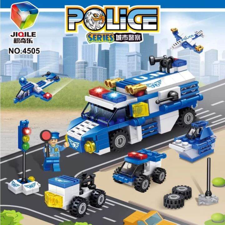 Block Police Mainan Balok Susun Polisi Series 6 in 1 Puzzle Set Hadiah ...