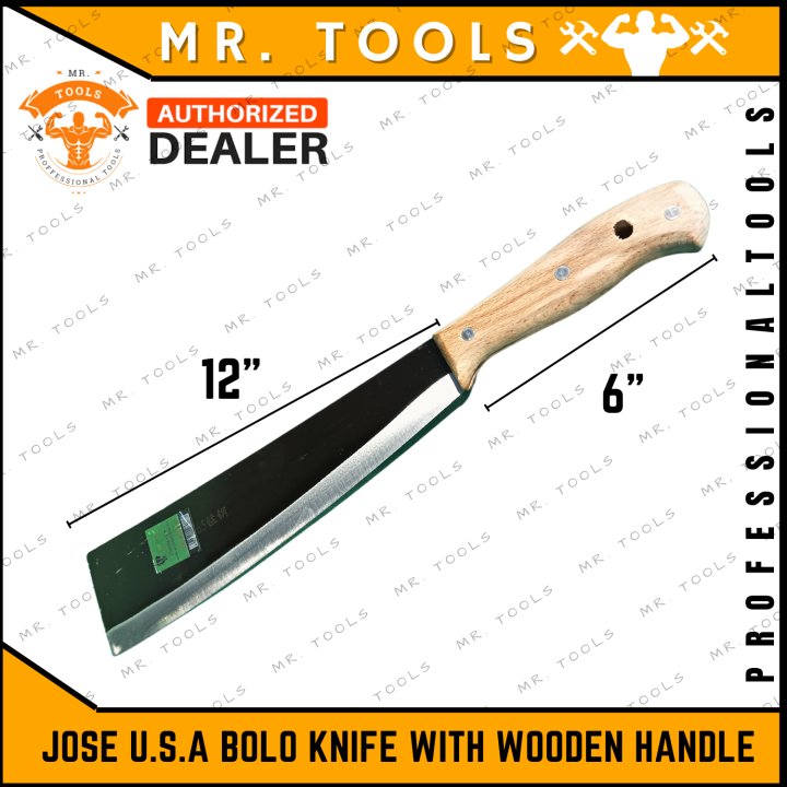 WOODEN-HANDLED JOSE U.S.A. BOLO KNIFE | Lazada PH