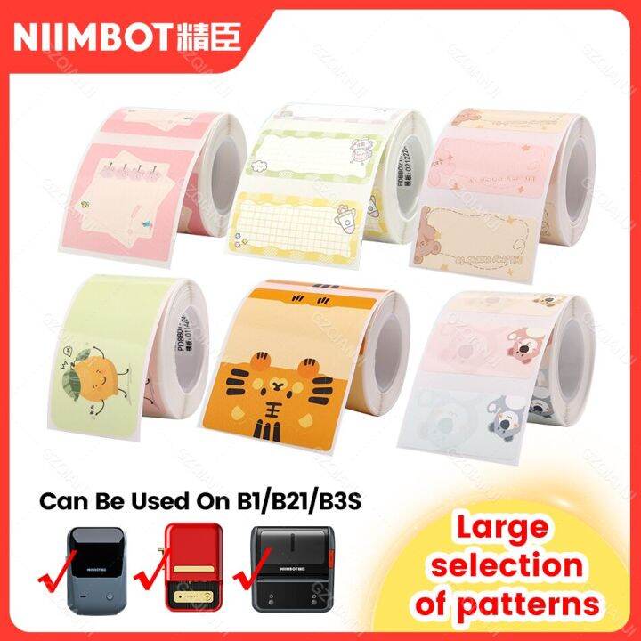 Niimbot B21 B1 B3S Printer Thermal Label Adhesive Sticker Paper Roll Printing Waterproof Outdoor ...