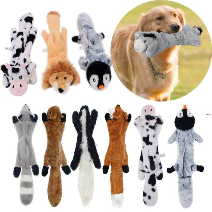 New Cute Plush Toys Squeak Pet Wolf Rabbit Animal Plush Toy Dog Chew ...