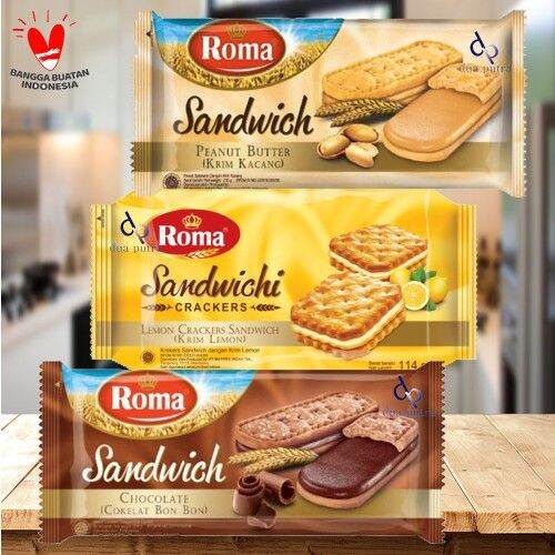 Roma Sandwich Chocolate /Roma Sandwich Peanut buter | Lazada Indonesia