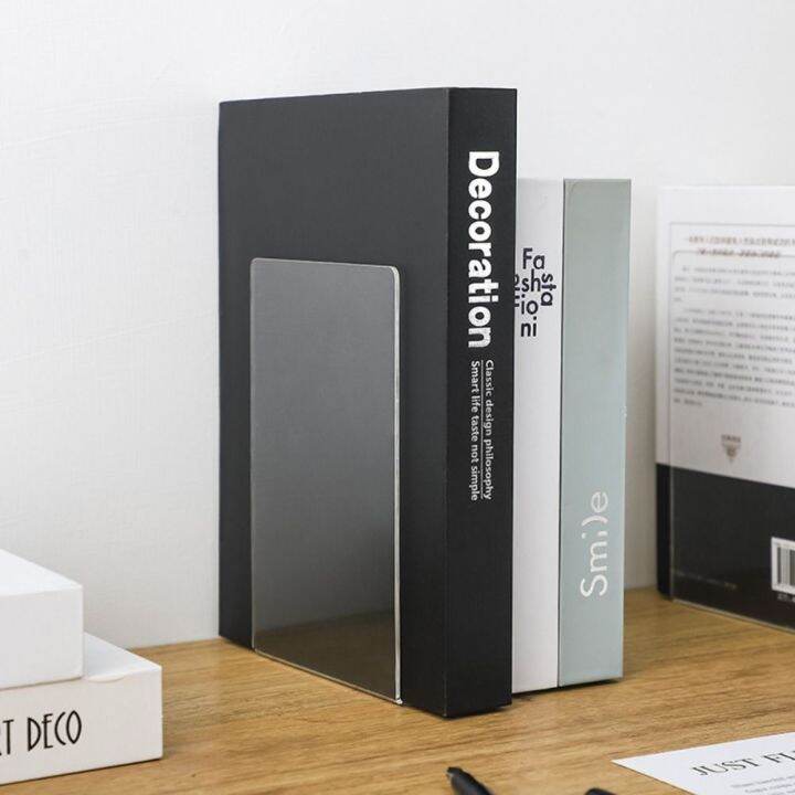 HIV00 L Shape Acrylic Room Student Stationary School Desk Storage ...