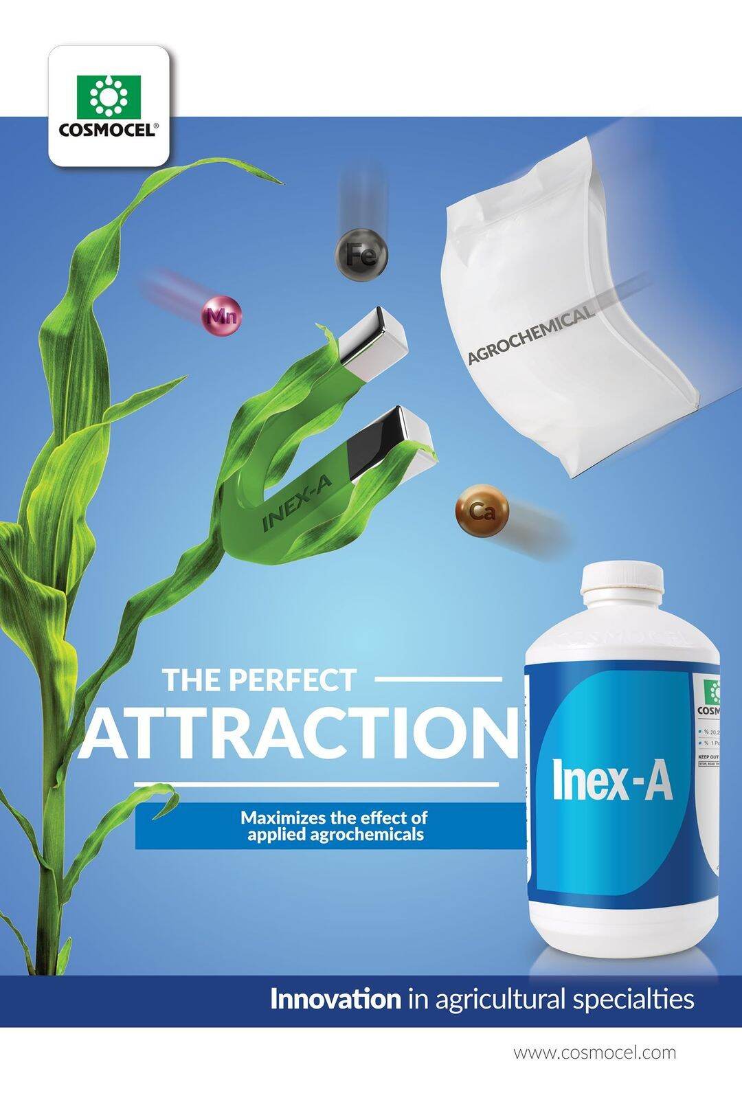 คอสโมเซล ไอเนค เอ Cosmocel Inex-A 1 ลิตร สารจับใบ เสริมประสิทธิภาพการแทรกซึม คุณภาพสูง เกรดพรีเ ...