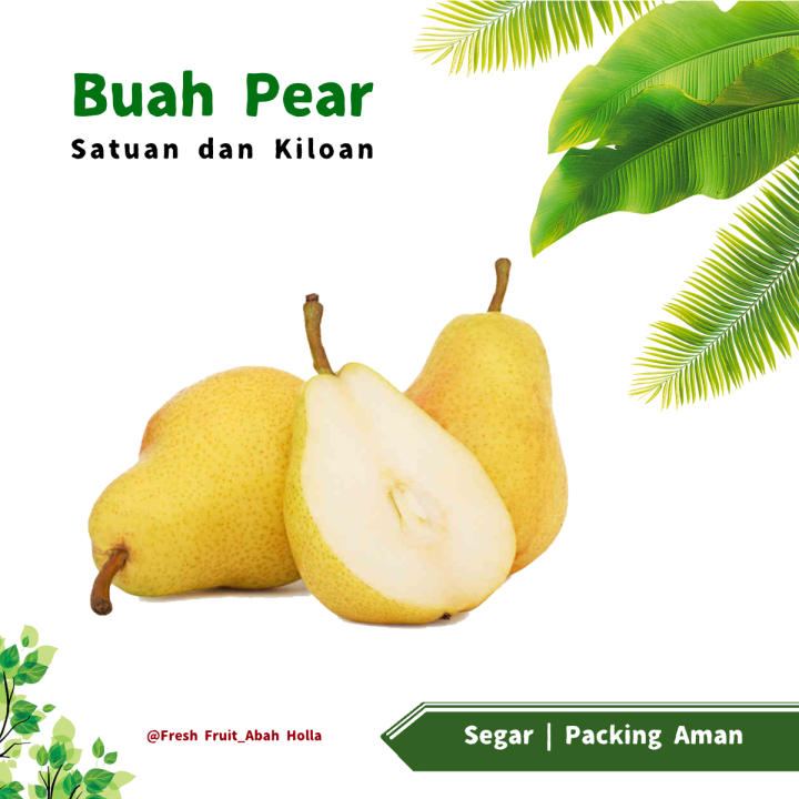 PEAR | PIR | BUAH PEAR SEGAR | SATUAN | 1/2 - 1 Kg | Lazada Indonesia