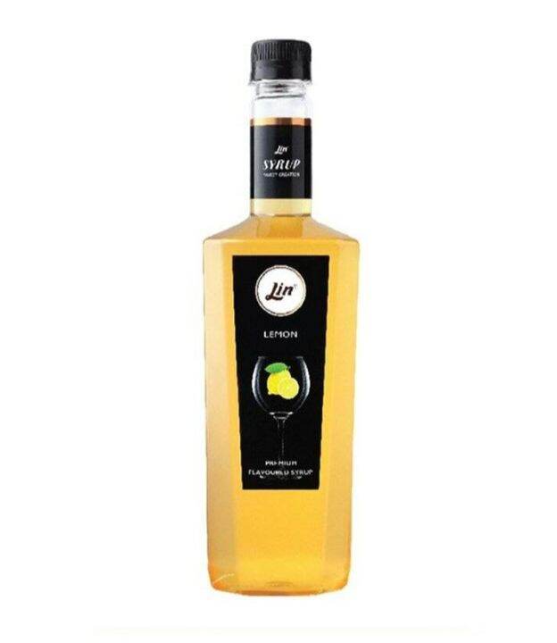 Lin Flavoured Syrup Lemon ลิน ไซรัป กลิ่นเลม่อน 750ml. | Lazada.co.th