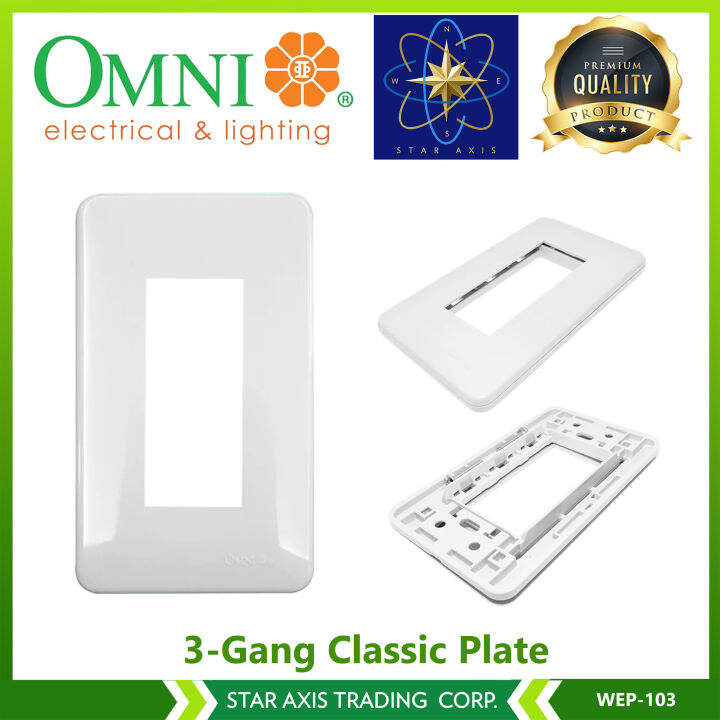 Omni 3-Gang Classic Plate WEP-103 | Lazada PH