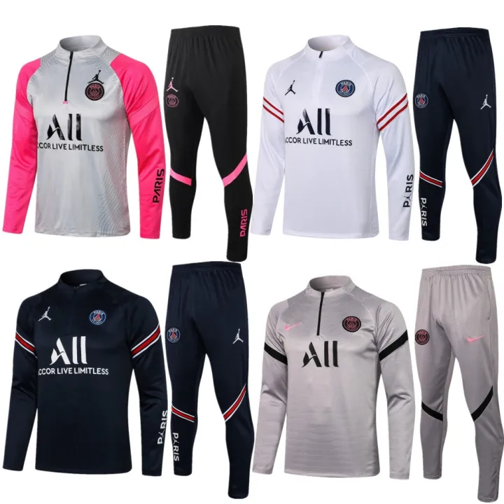 The Newest PSG Long Sleeve Training Jersey Suits 21-22 Men Football ...