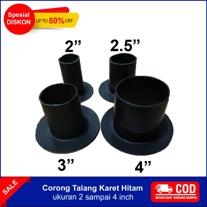 Corong Talang air Karet Hitam Corong Talang Air Plastik 2 Sampai 4 Inch ...