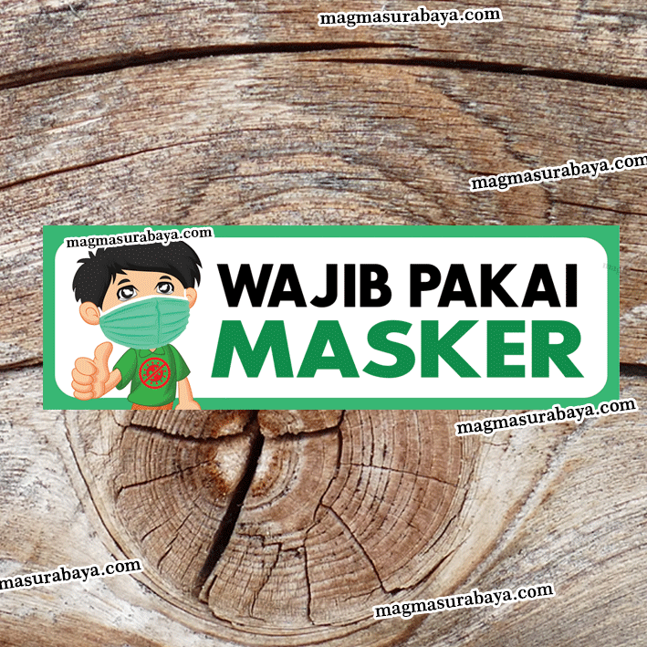 Stiker wajib pakai masker - prokes - protokol kesehatan - magma ...