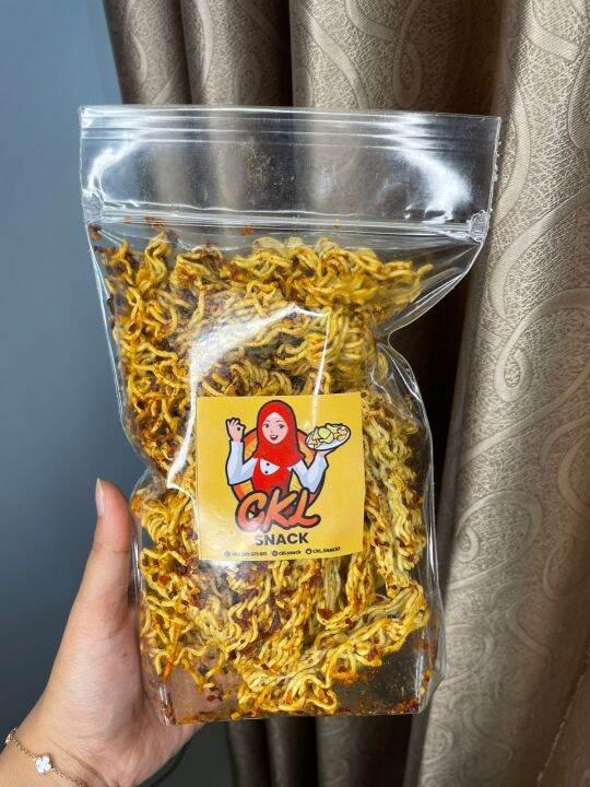 CKL SNACK - Mie kering Pedas Gurih / Mie Kremes pedas / Mie Kering ...