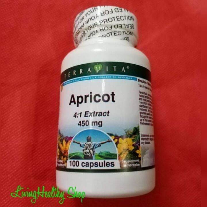 TerraVita Apricot 4:1 - 450mg Apricot EXTRACT 100 Capsules | Lazada PH