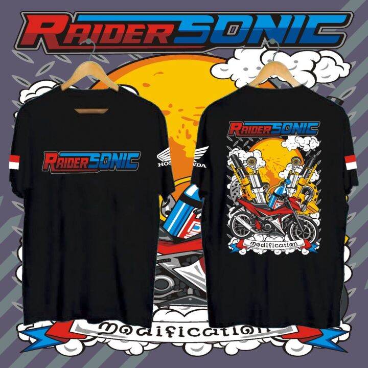 KAOS PRIA RAIDER SONIC BLACK | SIMPLE, DINAMIS, DAN MEMBERIKAN KESAN ...