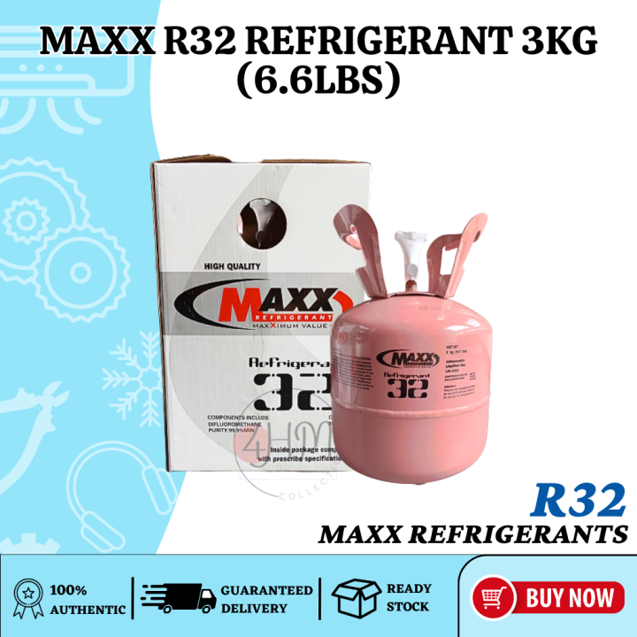 FOURHMC HIGH QUALITY MAXX R32 REFRIGERANT 3KG (6.6LBS) | Lazada PH