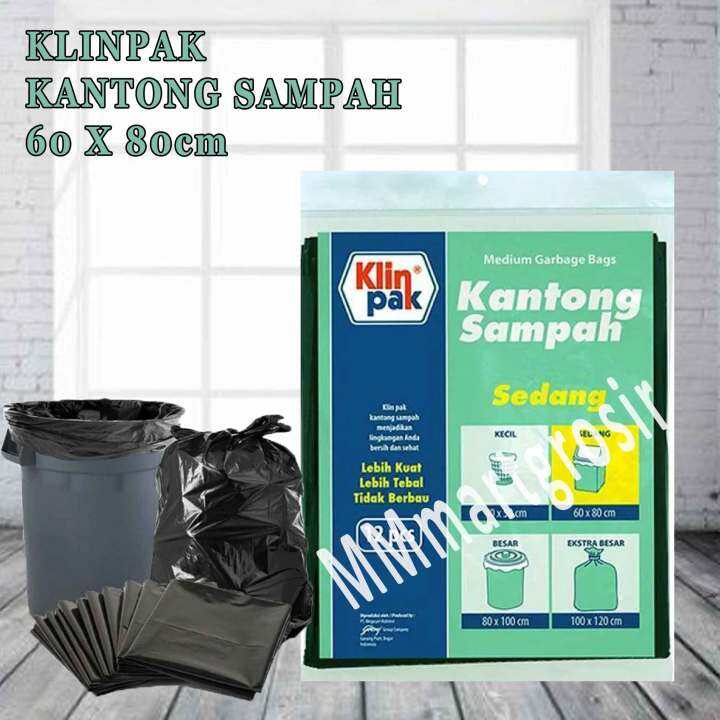 Kantong sampah / sedang / 60 X 80 cm / isi 12 pcs | Lazada Indonesia