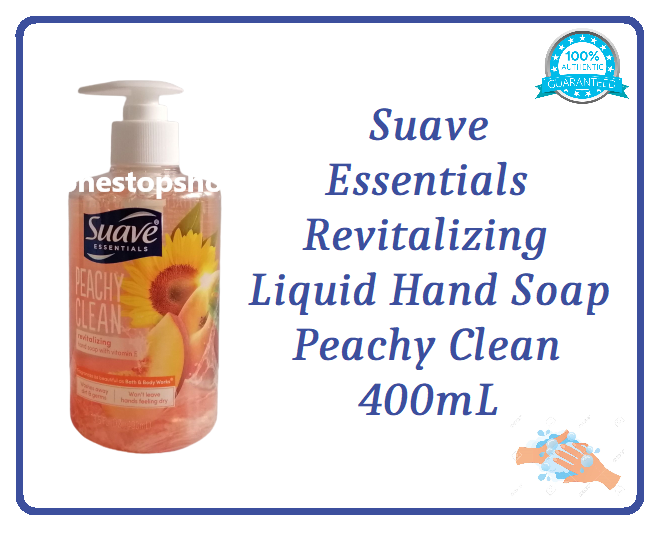 Suave Essentials Revitalizing Liquid Hand Soap Peachy Clean 400mL ...