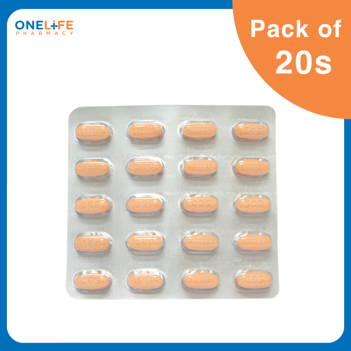 Biogesic 500mg Paracetamol Tablet for Headache and Fever Relief [Pack ...