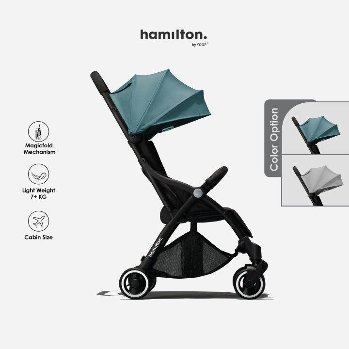 Hamilton S1 Plus Stroller - White Sand/ Lake Blue | Lazada