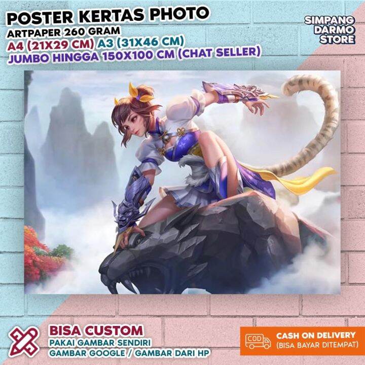 Poster Mobile Legends Bang Bang Game Gaming Mobil Legen Hiasan Dinding ...
