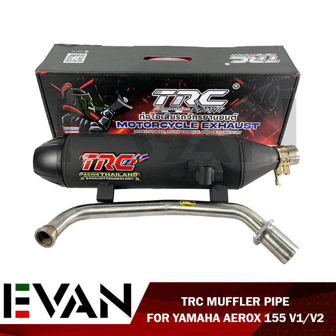 EVAN.SHOP TRC Muffler Pipe For Yamaha Aerox 155 v1/v2 Made in Thailand ...