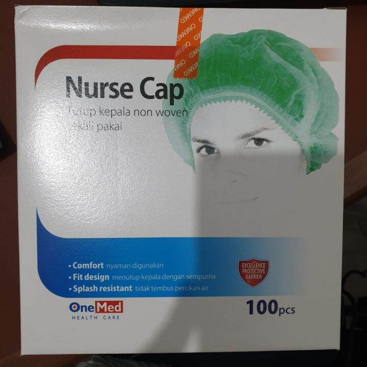 Nurse Cap OneMed / Hair Cap / Hair Net / Penutup Kepala / Topi Suster ...