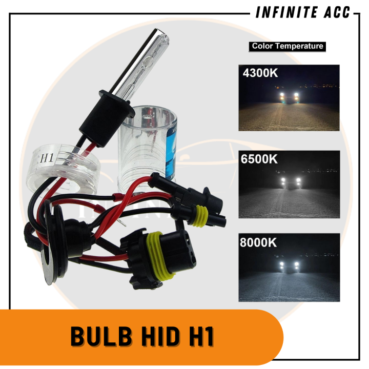 HID Bulb H1 Xenon Light 4300K 6000K 8000K Lampu Projector Mobil | Lazada Indonesia