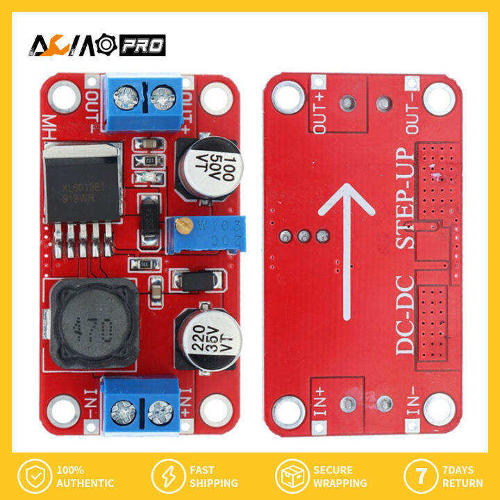 AumoPro XL6019 step-up 5A Current DC to DC 3V-35V to 5V-40V Adjustable ...