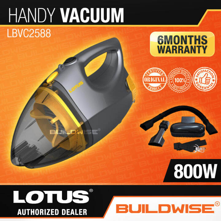 Lotus Handy Vacuum 800 Watts LBVC2588「BUILDWISE®」 | Lazada PH