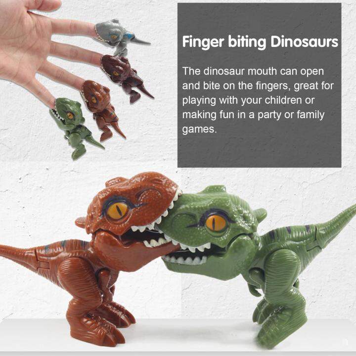 Finger Biting Dinosaur Toy Jurassic Park Dinosaur Cute Kids Birthday ...