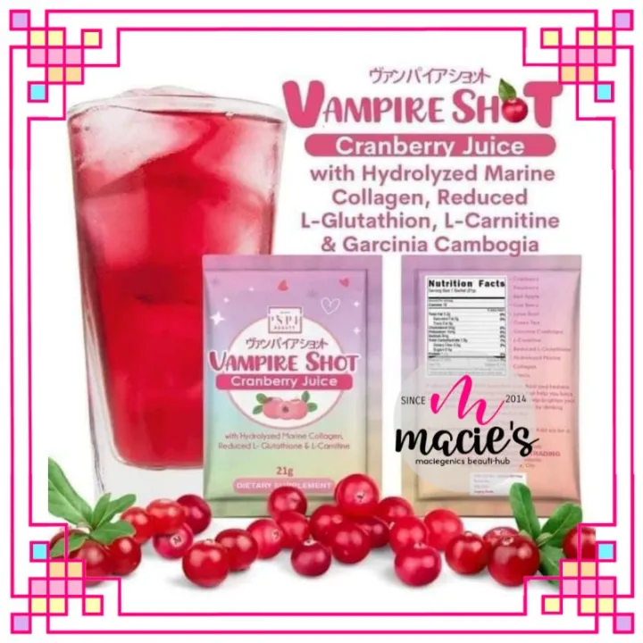 ONHAND COD PSPH VAMPIRE SHOT CRANBERRY JUICE | Lazada PH