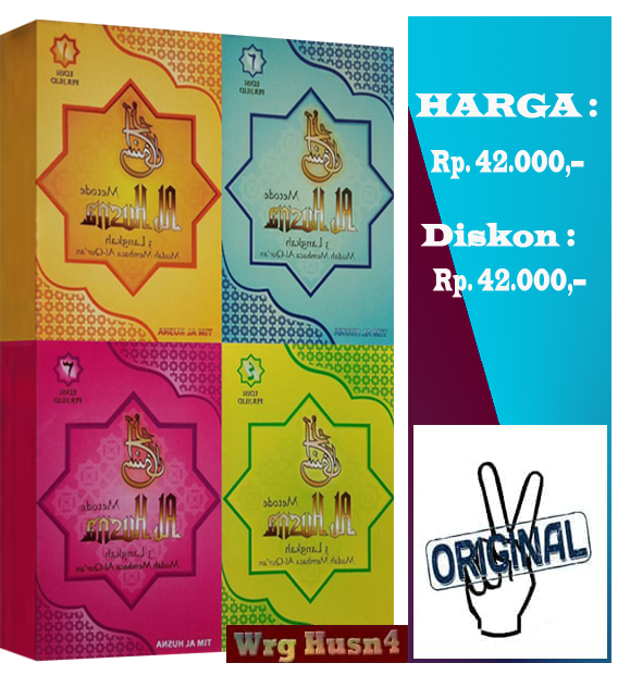 Buku Metode Al-Husna 3 Langkah Mudah Membaca Al-Qur’an 4 Jilid | Lazada Indonesia