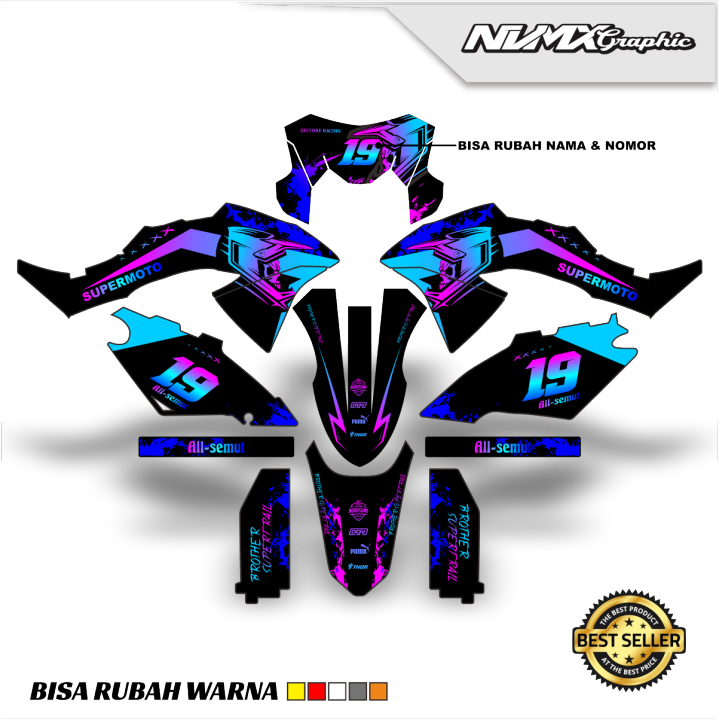 DECAL KLX BF FULL BODY/DECAL KLX SUPERMOTO KEREN | Lazada Indonesia