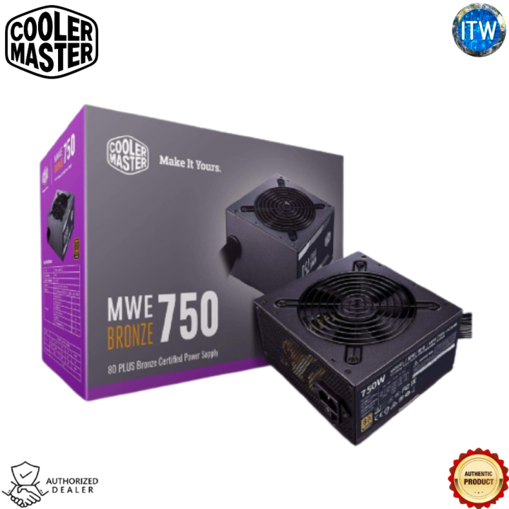 Cooler Master MWE 750 BRONZE - V2 750W 80 Bronze Power Supply (MPE-7501 ...