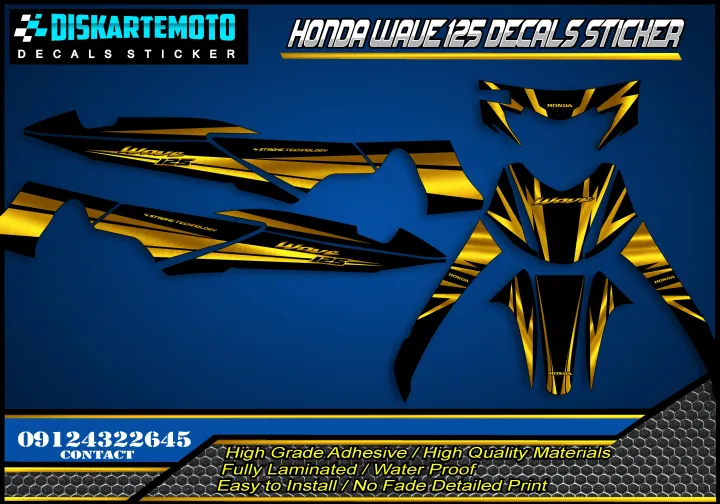 Honda Wave 125 Decals Sticker | Lazada PH