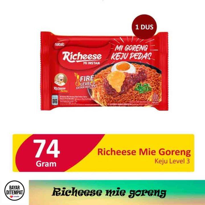 Mie Goreng Richeese level 3 1 dus (isi 40 pcs) | Lazada Indonesia