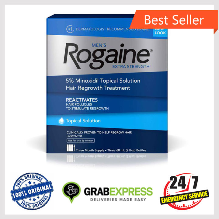 On Hand Rogaine Men Extra Strength 5 Minoxidil Topical Solution 3